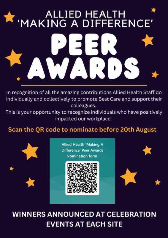 Allied Health Peer Awards Nominations open now – Allied Health